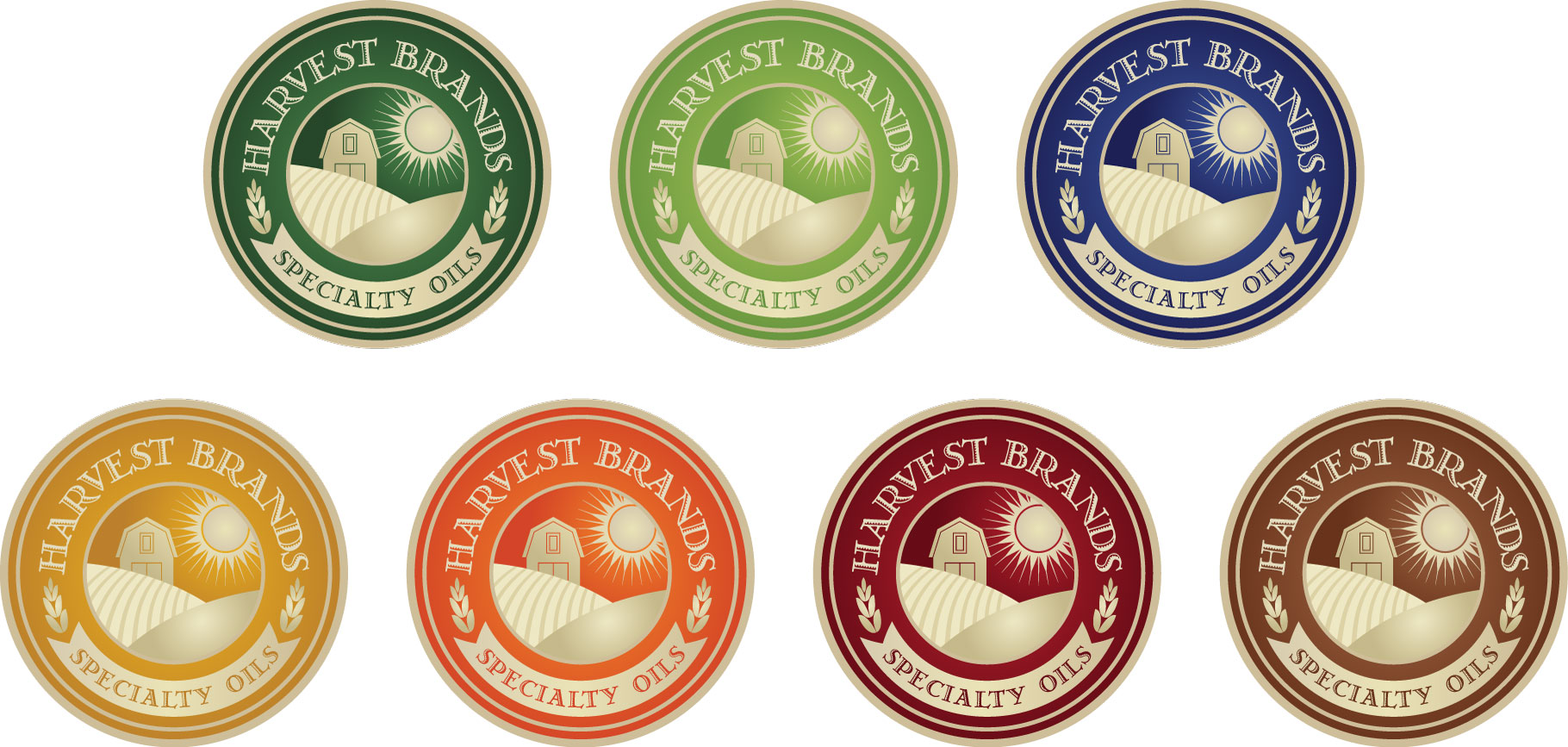 Harvest Brands Logo Design and Print Design - Moon Bear Design Studio